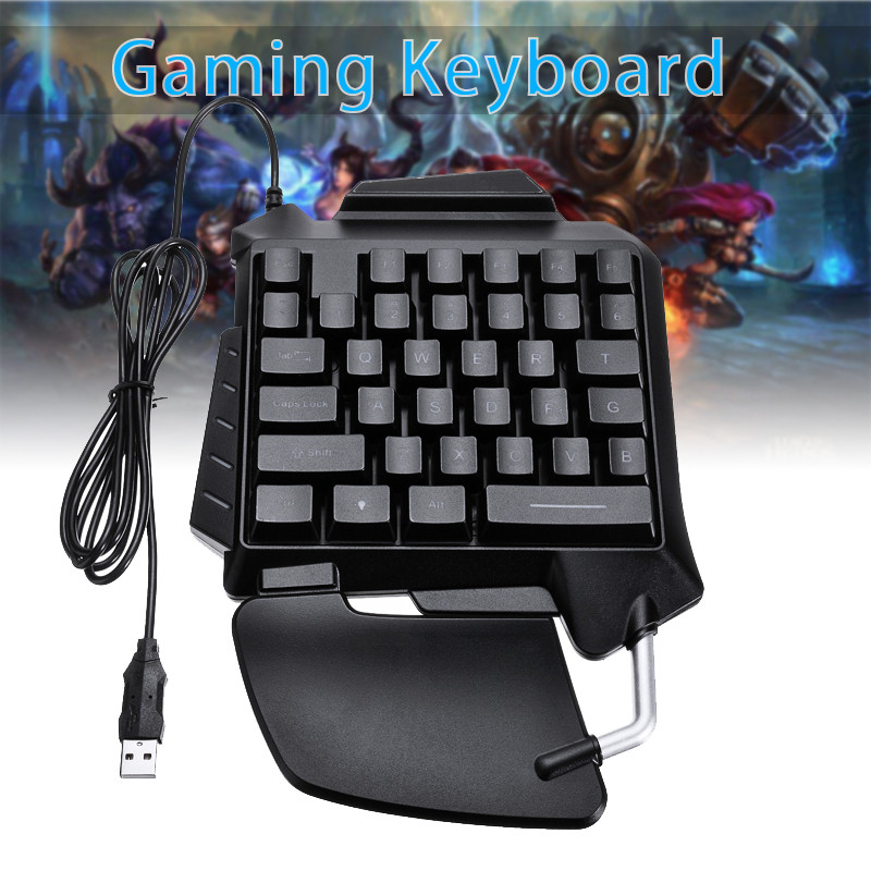 G92 One-handed Small 35 Keys Mechanical Gaming Keyboard USB Wired for ...