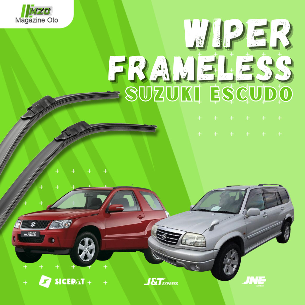 Frameless Car Wipers - Suzuki Escudo / Grand Escudo - Pair of 2 PCS ...