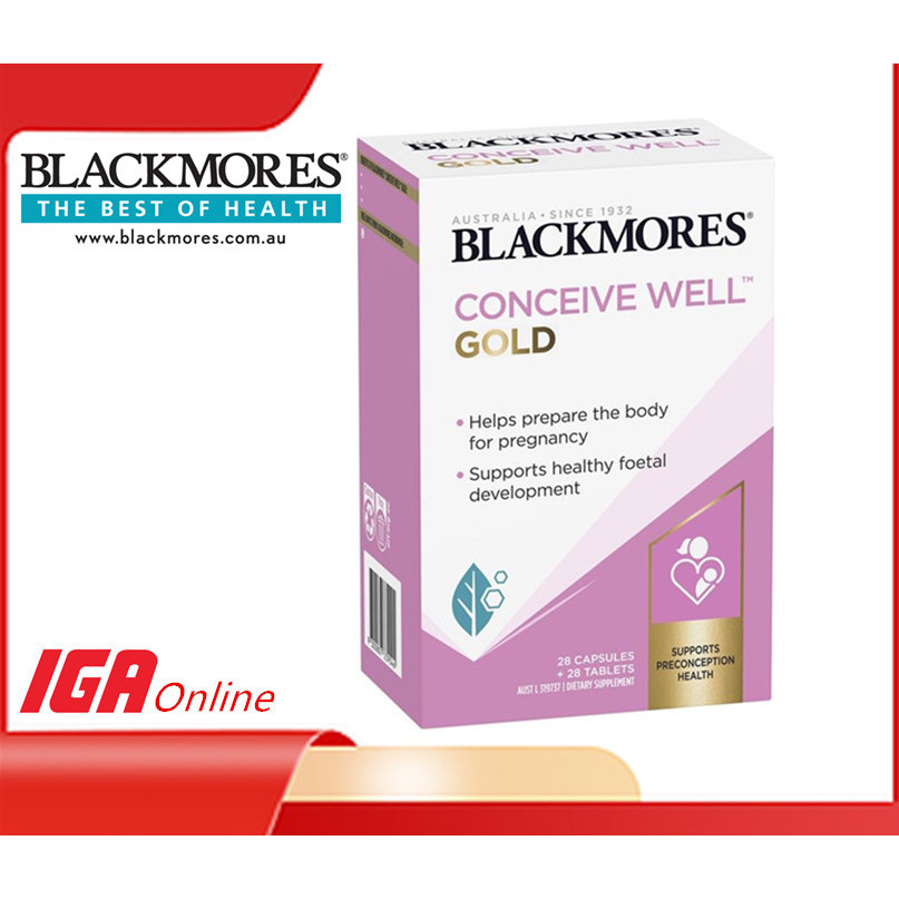 [EXP 04/2026] Blackmores 备孕黄金营养素 Conceive Well Gold 28 Tab + 28 ...