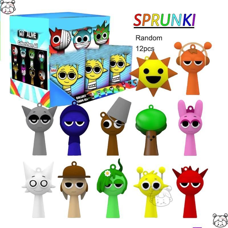Sprunki Anime Action Figures Collectible Doll Toy 12 Pieces Set Kids ...