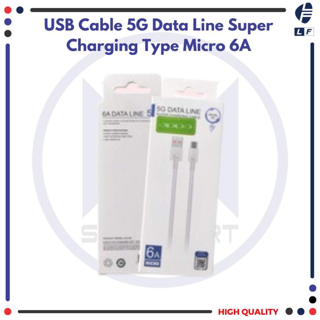 Usb Cable 5G Data Line Super Charging Type Micro 6A | Shopee Malaysia