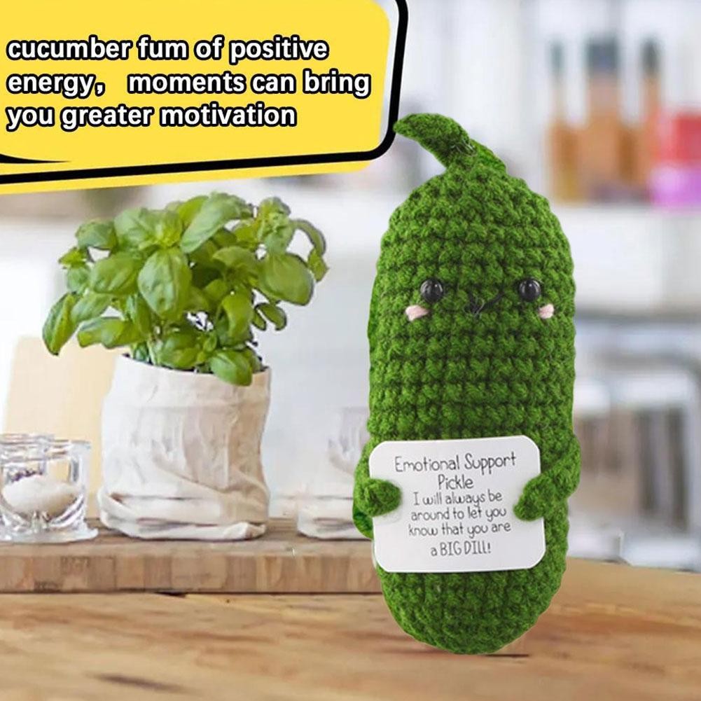 Handmade Emotional-support Pickled Cucumber Gift Crochet Emotional ...
