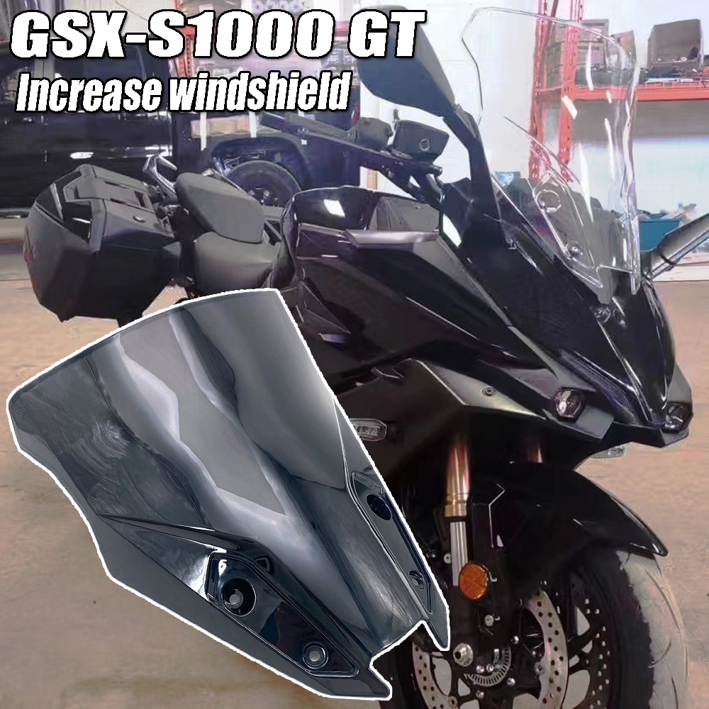 Touring Screen Windshield Deflector Dark Smoke Black For Suzuki GSX-S ...
