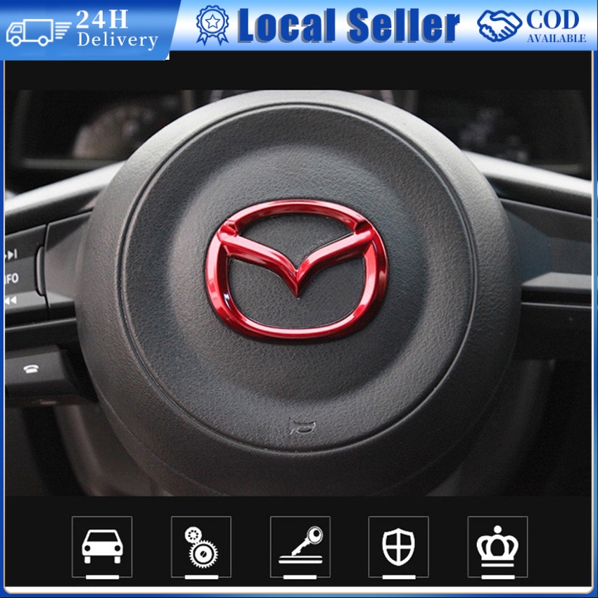 emblem steering Mazda Steering Wheel Sticker Decal Replacement For Mazda 2 3 6 CX-4 CX-3 CX-5 ...