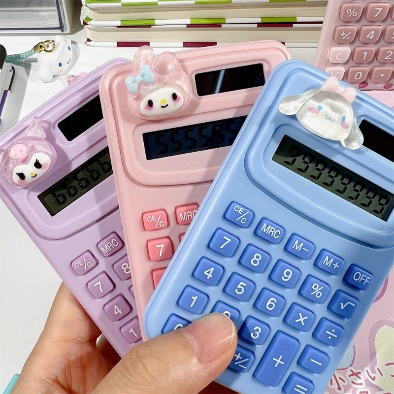 Cartoon Cute Calculator Melody Kuromi Fashion Mini Portable Small ...