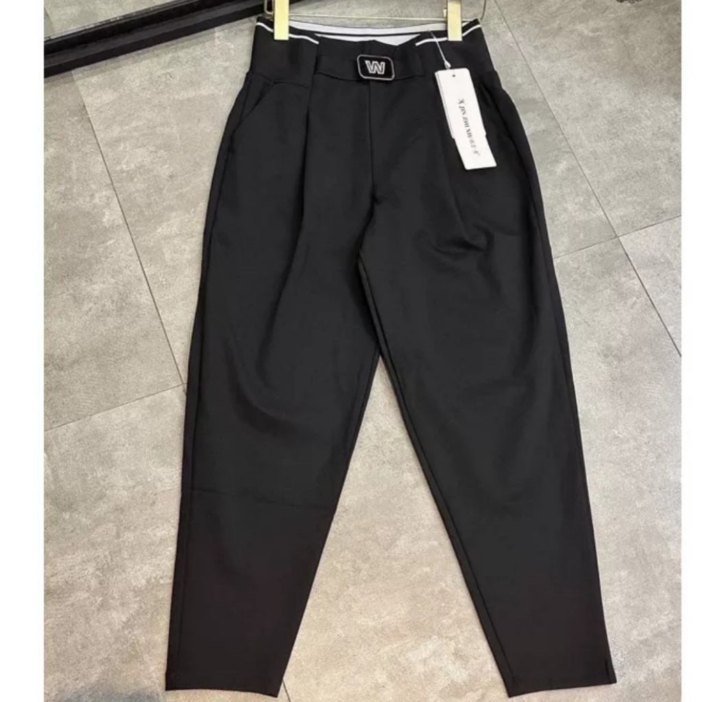 Women's baggy pants with W-shaped high waistband, flattering UMI ...