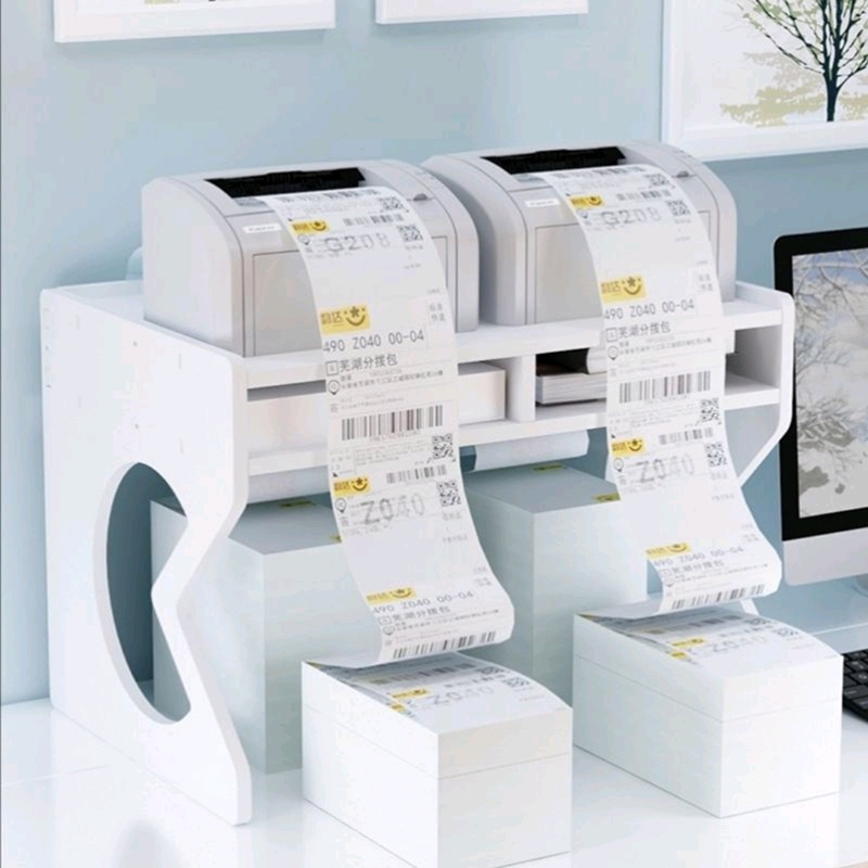 Desktop spacesaver double layer rack printer scanner storage office ...