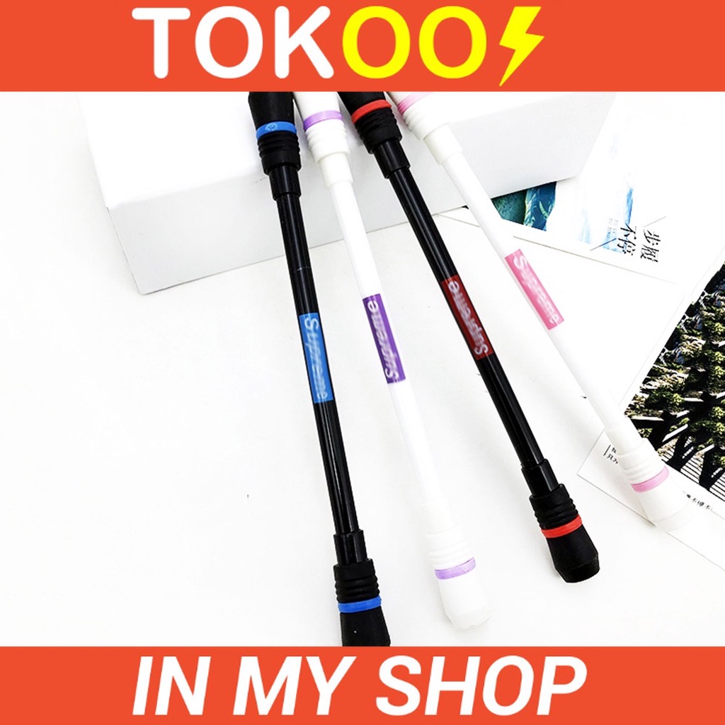 Oil-based rotatable balance pen with flexible fingers and creative ...