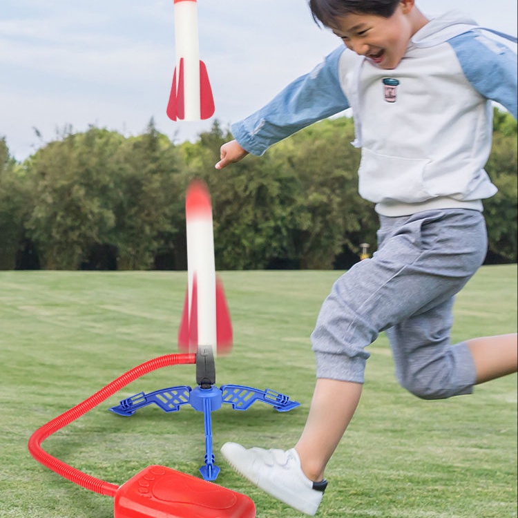 Skyrocket Children Kid Outdoor Foot Flying Blaster Rocket Launcher Air ...