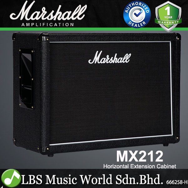 Marshall MX212R 160 Watt 2x12 Inch Guitar Extension Cabinet Amplifier ...