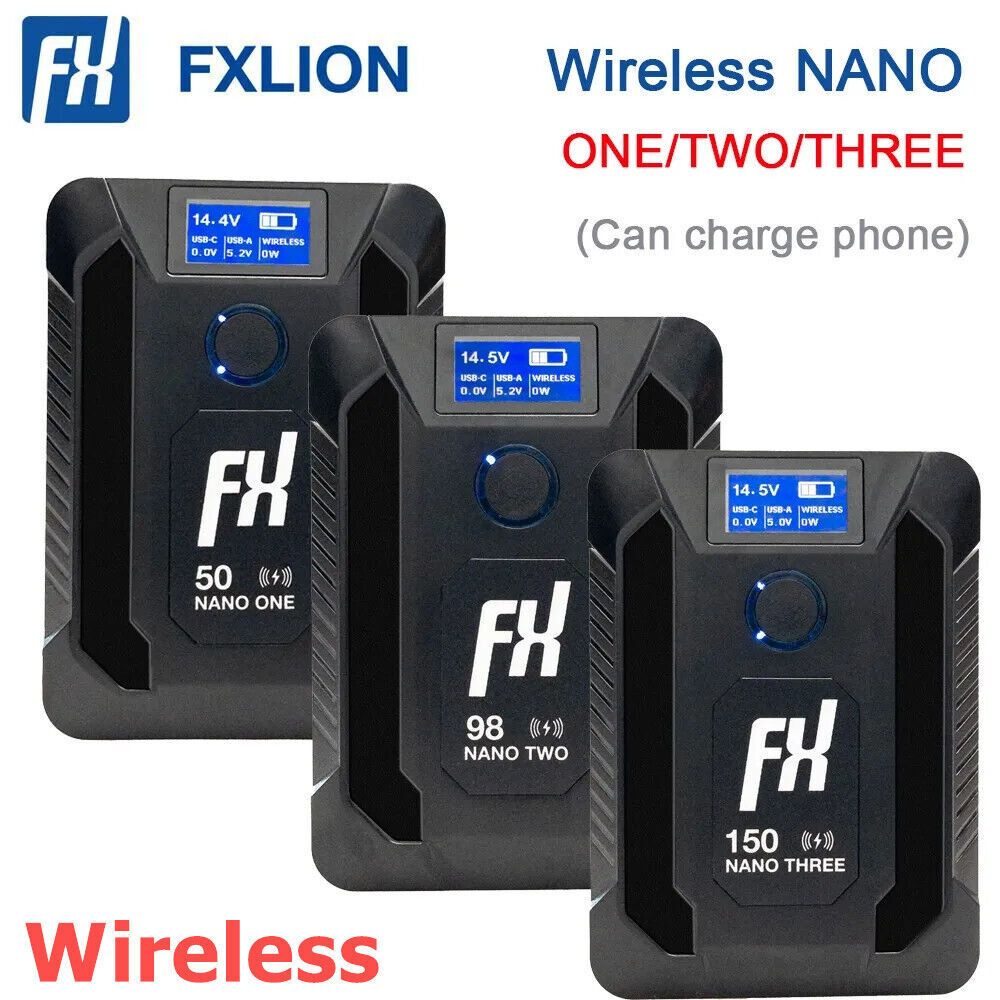 Fxlion Nano One / Two / Three Wireless Ultra Compact V-Mount Battery ...