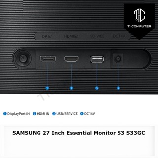 SAMSUNG 27 Inch Essential Monitor S3 S33GC LS27C330GAEXXS IPS Panel AMD ...