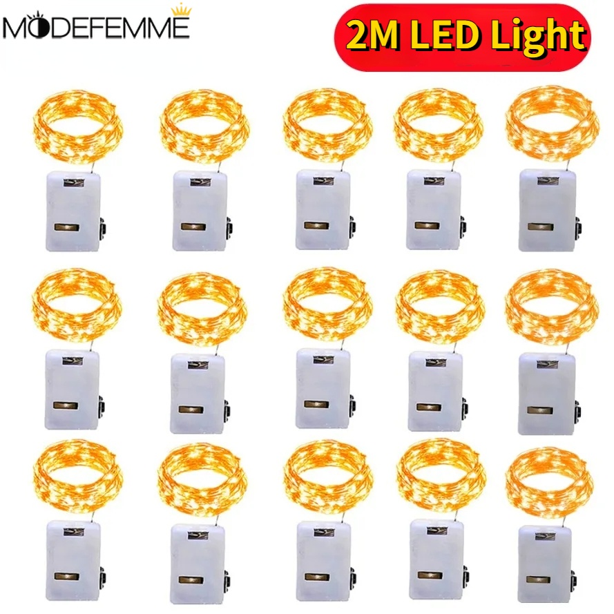 1/2M Flashing LED Light Strings / Battery Garden Fairy String Lights ...