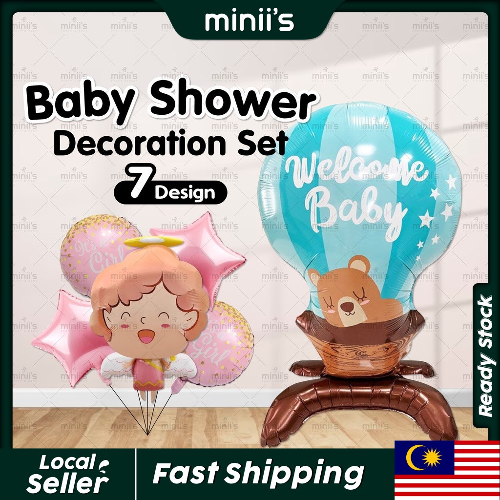MINIIS PARTY Baby Shower Decoration Set Baby Balloon Baby Ballon ...