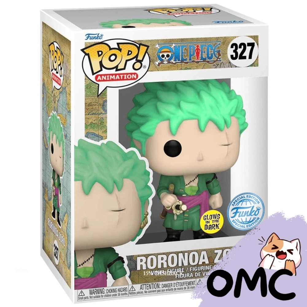 Funko Pop! One Piece #327 - Roronoa Zoro (GITD) Spcial Edition 100% ...
