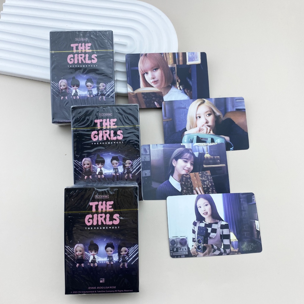 50-55pcs BP THE GIRLS Album Laser Holographic Lomo Cards 7th ...