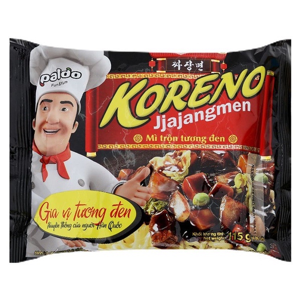Koreno Jjajangmen Black Soy Sauce Mixed Noodles 115g Pack | Shopee Malaysia