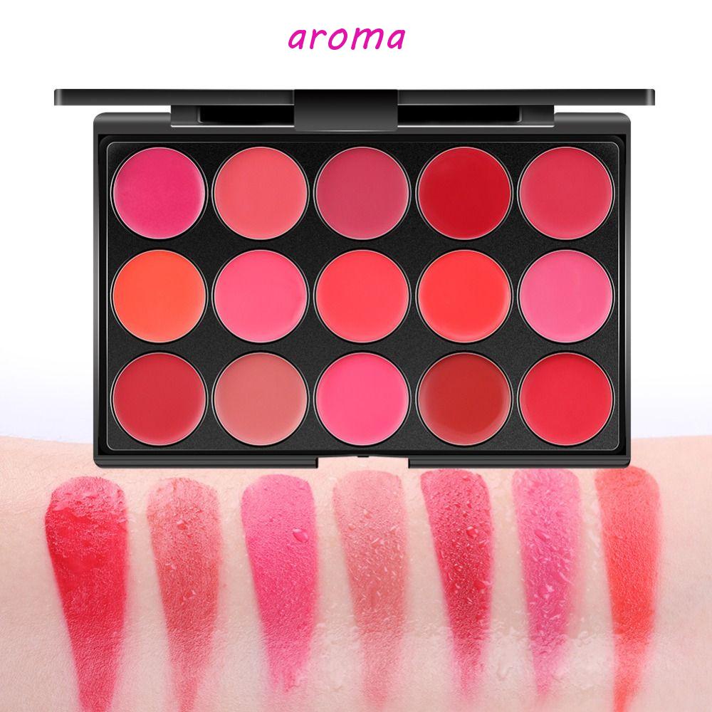Aroma Lipstick Palette Matte Texture With Mirror, Waterproof, Long ...