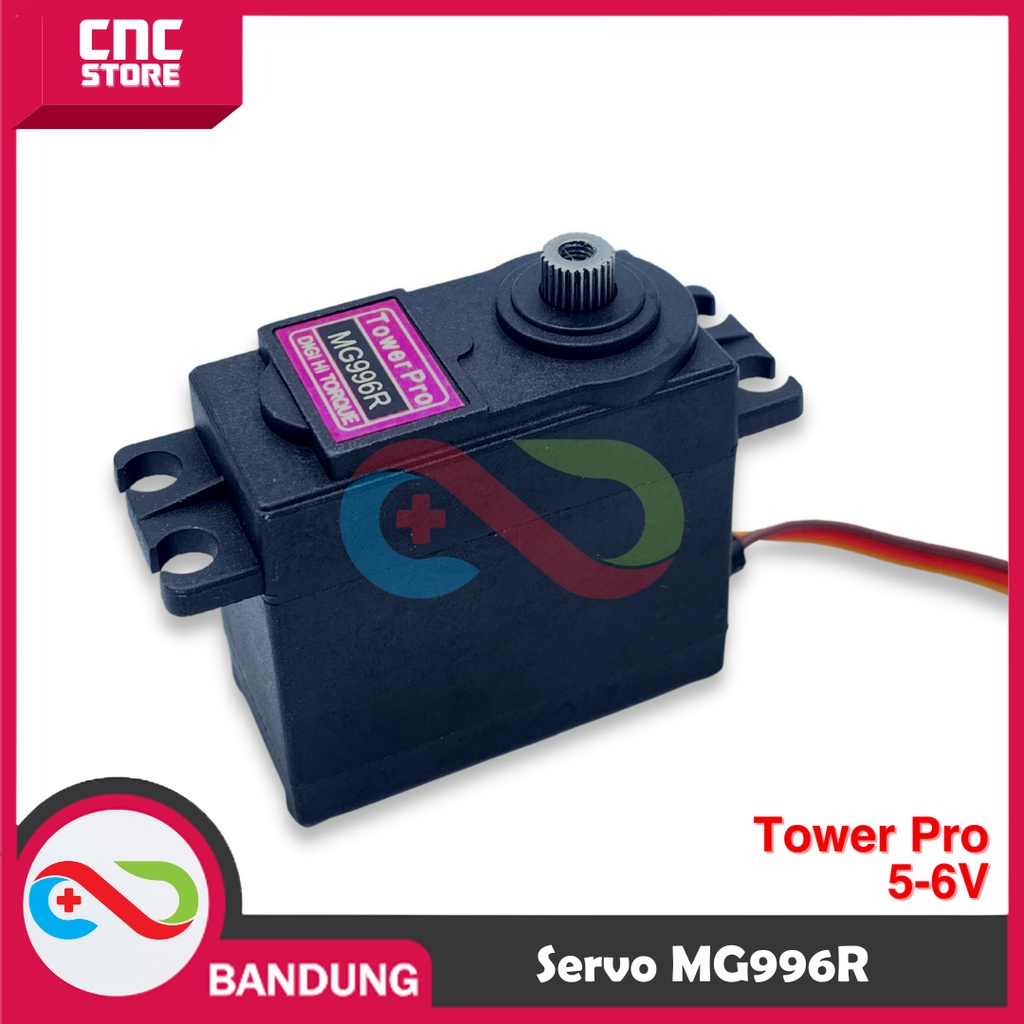 Towerpro SERVO MOTOR MG996R MG996 METAL GEAR UPGRADE MG995 | Shopee ...