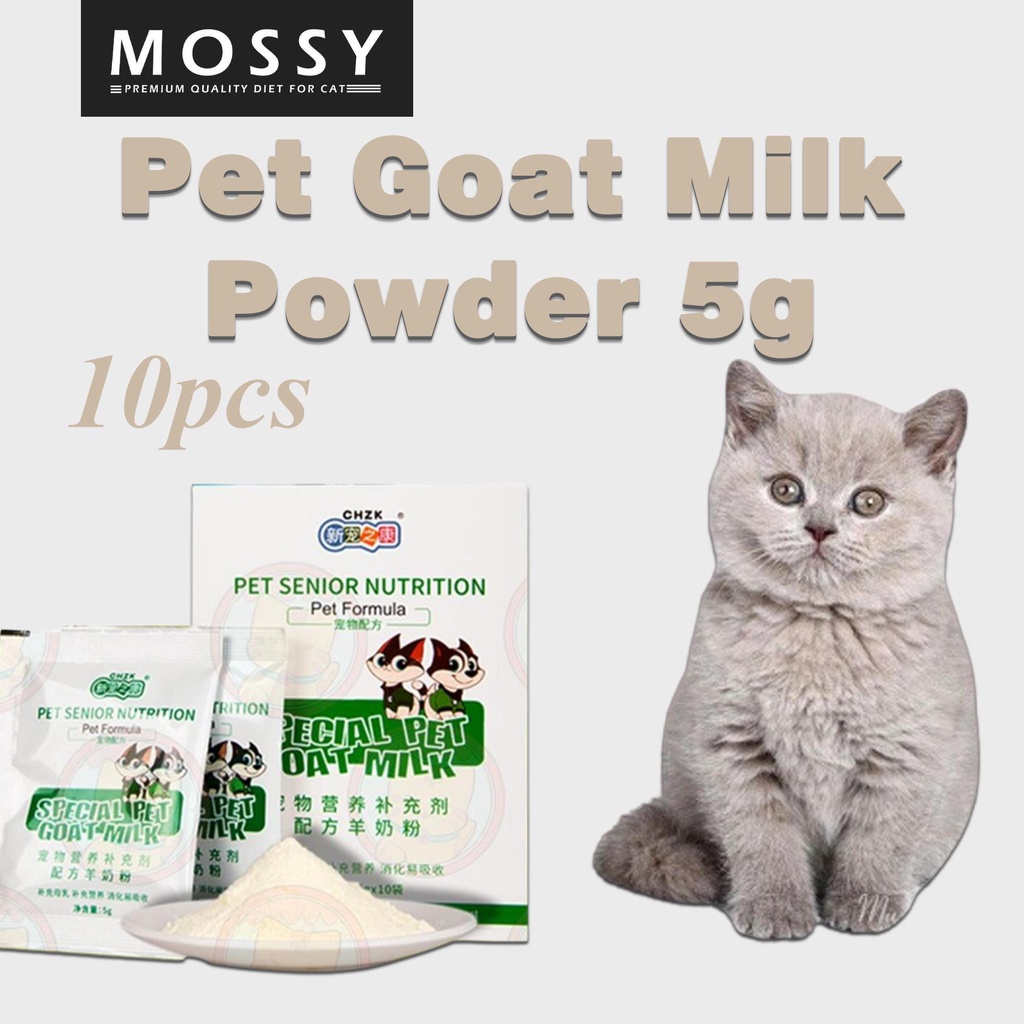 【10pcs 】 Pet Goat Milk Powder for Cat and Dog 5g | Tempung Susu Kambing ...
