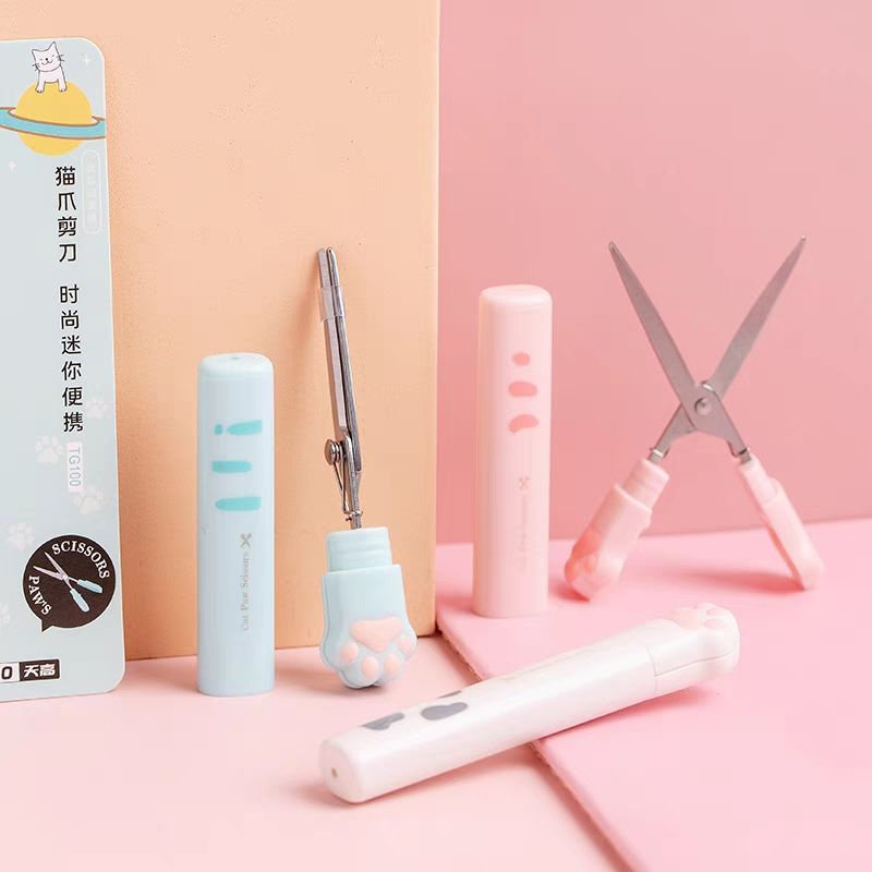 Cute Cat Paw Art Scissors Multifunctional Hand Scissors Mini Kawaii ...