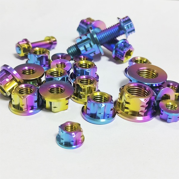 TC4/GR5 Titanium rainbow Nuts M5 M6 M8 M10 M12 M14 Nmax Xmax Forza motorcycle CNC Nut | Shopee ...