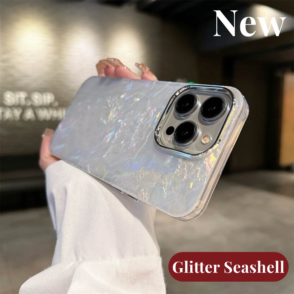 Luxury Seashell Grain Phone Case For IPhone 15 11 12 13 14 Xs Pro Max 7 8 14 15 Plus Xr X 11pro ...