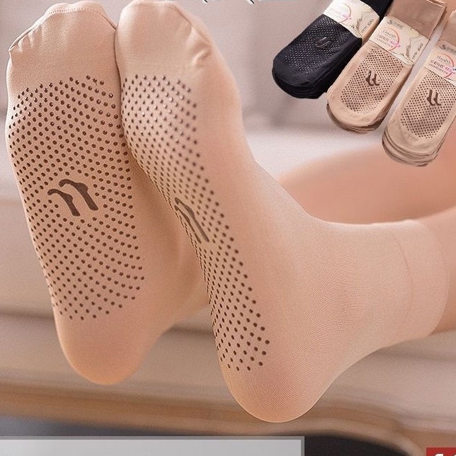 MMC_Ready Stock 1 Pair Muslimah Stokin 100% Brand New Anti Slip Women ...