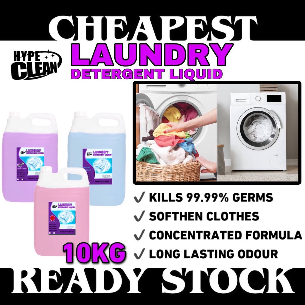 [READYSTOCK] LIQUID LAUNDRY DETERGENT (+Softener) , 10Kg 5KG / SABUN ...