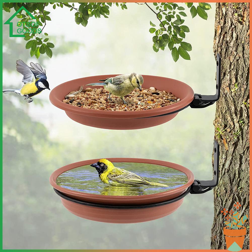 lotsofgoods Hanging Bird Feeder Bowl Tree Mounted Bird Feeder Water ...