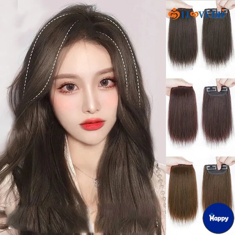 HS Women Invisible Seamless Synthetic Hair Pads/ Fluffy Hair Clip In ...