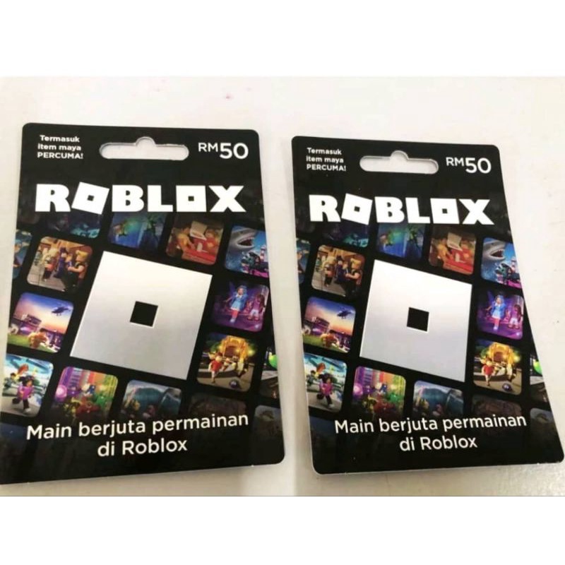 ROBLOX RM50/RM125 gift card robux game reload card Google play ...