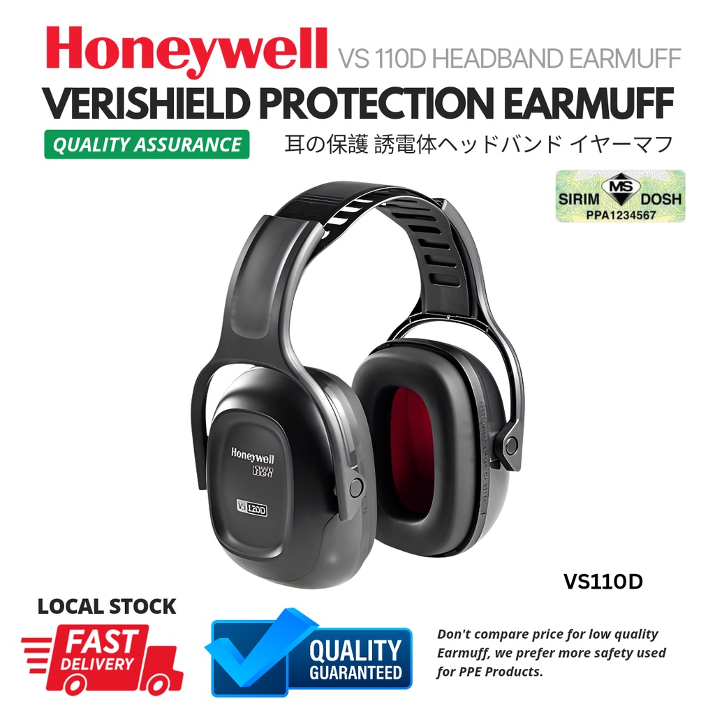 Honeywell VeriShield Earmuff VS110D Dielectric Headband Earmuff Dosh ...