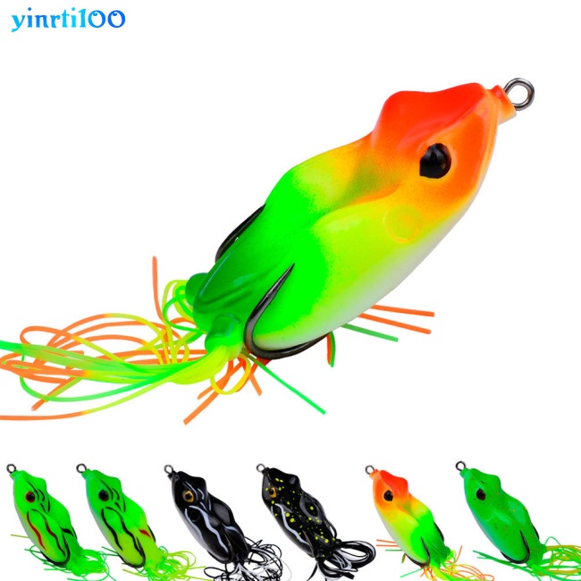 Yinrti Topwater Frog Lures Bass Trout Fishing Lures Kit Set Realistic ...