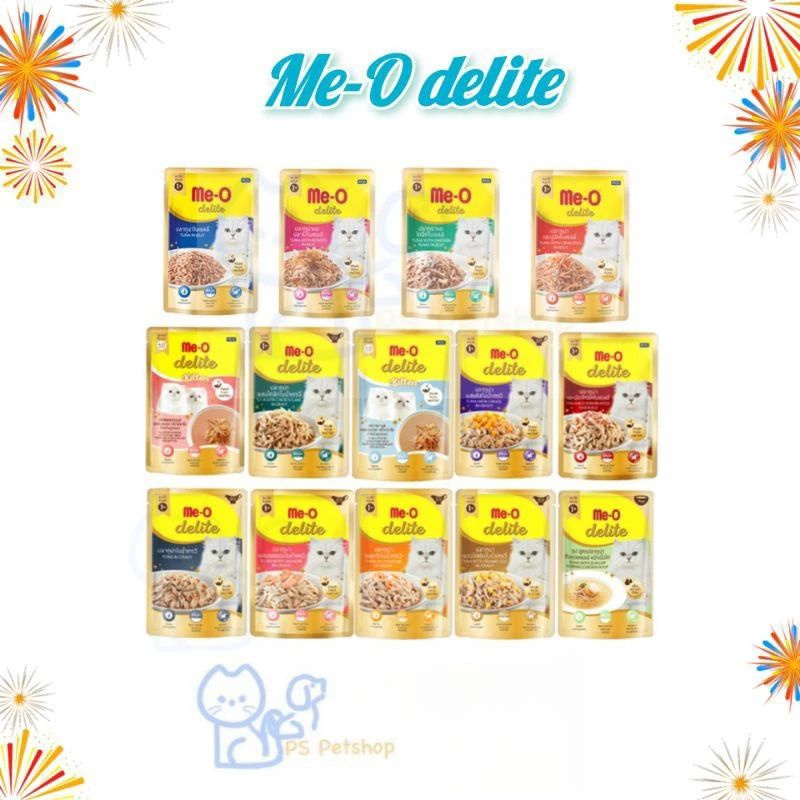 Me o delite Cat Wet Food Made From Tuna White Meat 70 G. (48 Sachets ...