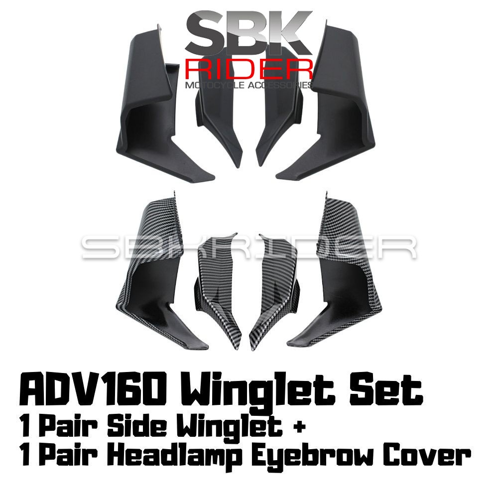 Honda ADV160 Winglet Set High-Quality ABS Plastic to Enhance the Style ...