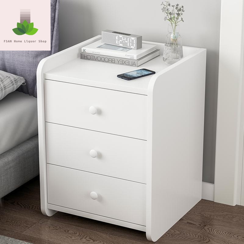 Nordic bedside table shelf simple modern bedside table mini small ...