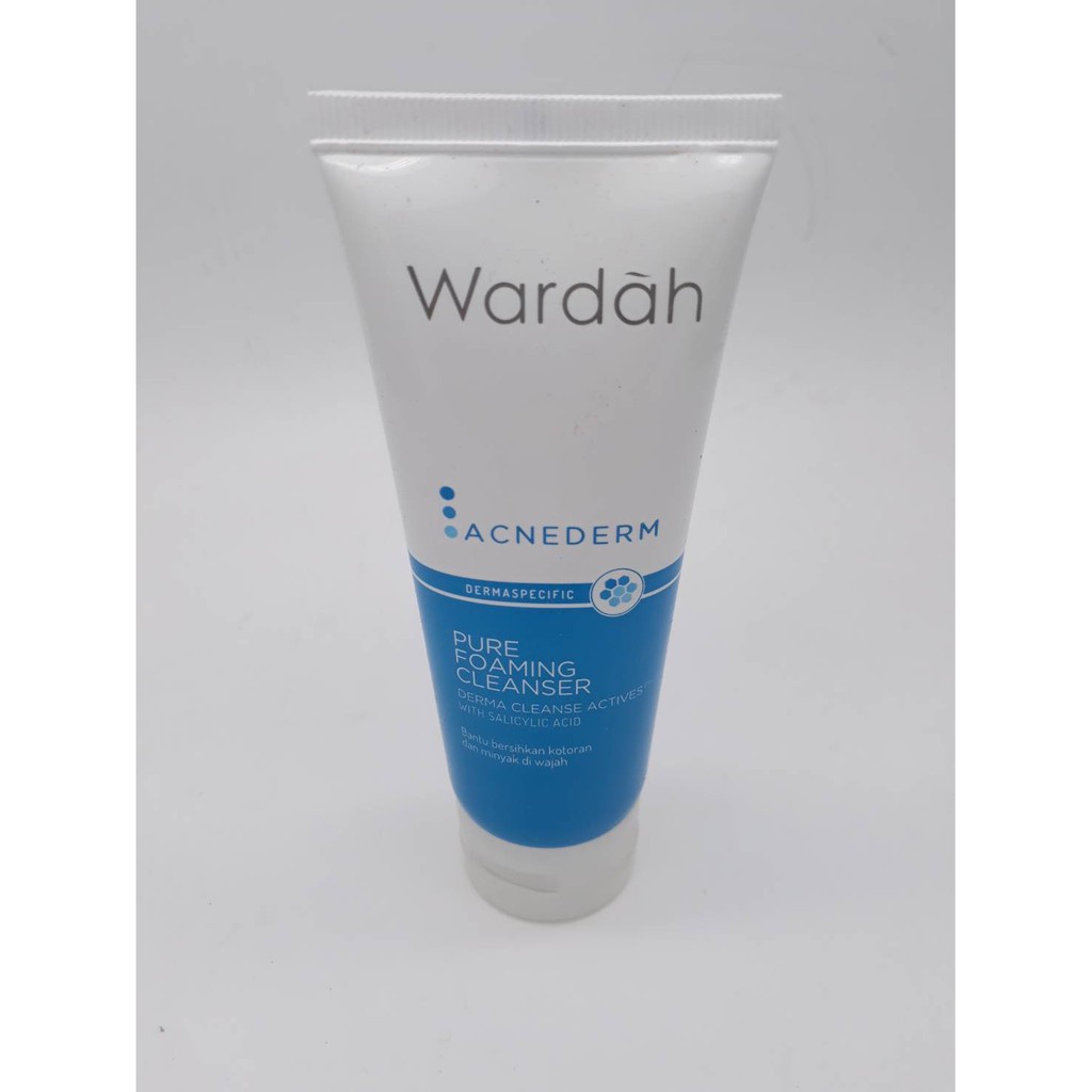 Original Wardah Acnederm Pure Foaming Cleanser Acne Cleanser 50ml ...