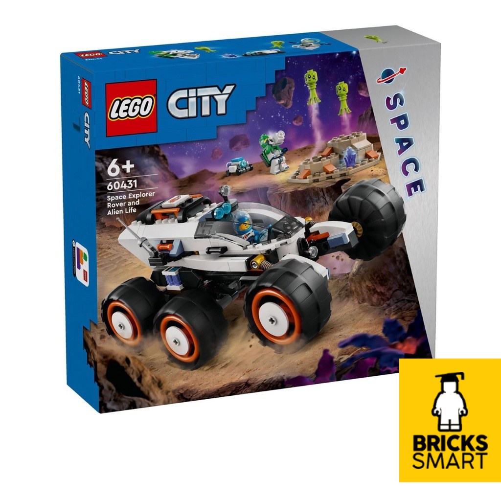 LEGO 60431 City Space Explorer Rover and Alien Life Building Toy Set ...