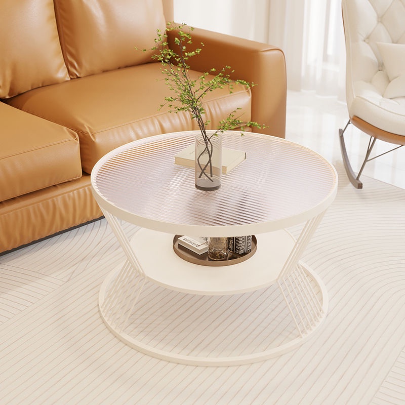 『Free Shipping』Nordic light luxury tempered glass coffee table living ...