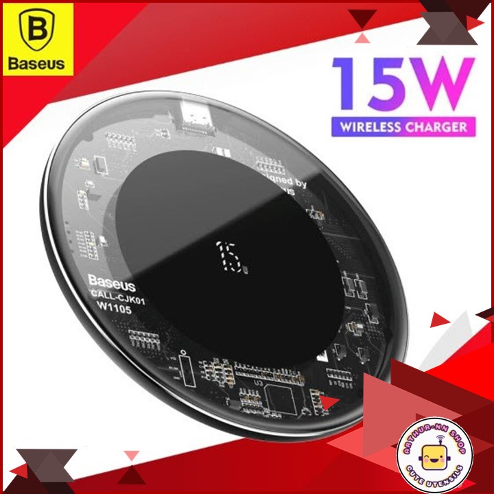 Baseus 15W Wireless Charger Quick 12V/2A 9V/2A 5V/2A Qi Free Type c ...