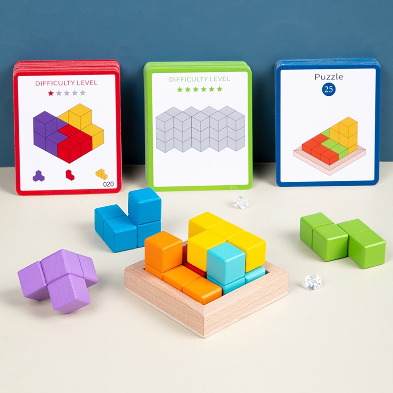 Three-dimensional Cube Space Thinking Training Cube Building Block ...