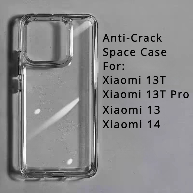 Transparent Space Anti-Crack casing Xiaomi 13T 14T Pro 12T Mi12 Mi13 Mi14 Mi15 Pro Soft Phone ...