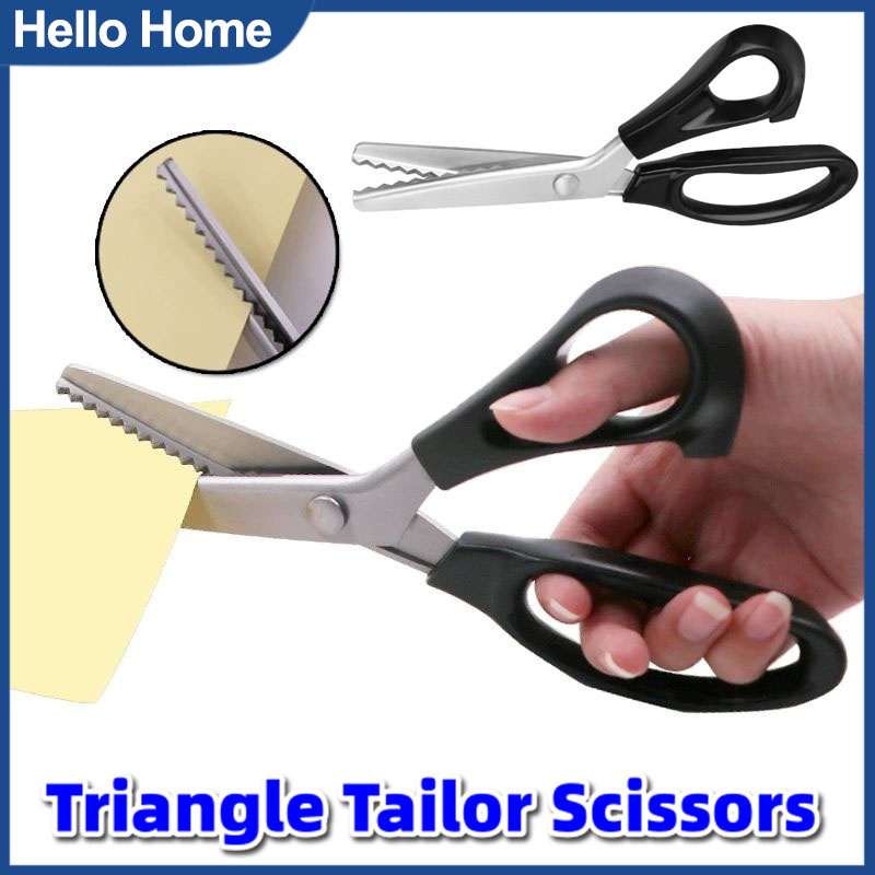 🔥 STOCK🔥Tailor Scissors Triangle Tooth Sewing Scissor Zig Zag ...