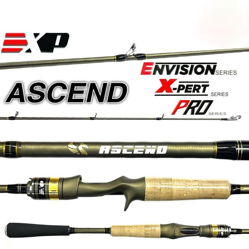 24"Exp Ascend Baitcasting & Spinning Rod (free gift 🎁 1pc) | Shopee ...