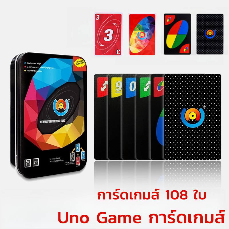 Uno Game PVC Waterproof Cards Playing With Family Multiplayer | Shopee ...