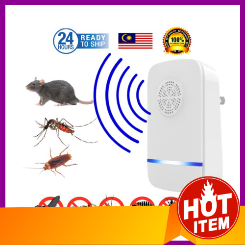 Ultrasonic Wave Pest Reject Electronic Mice Bug Cockroach Rat Mosquito ...