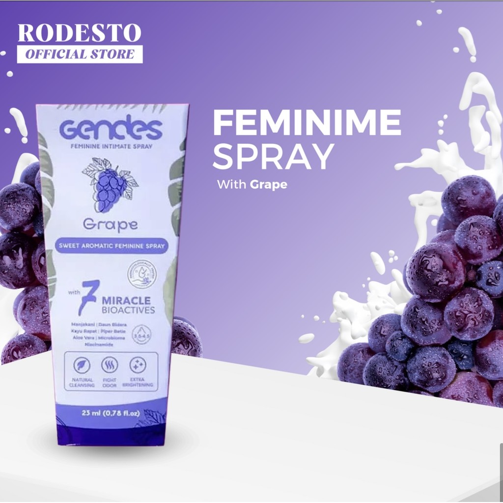 Gendes Sweet Aromatic Feminine Care with Grape 7 Miracle Bioactives 23 ...