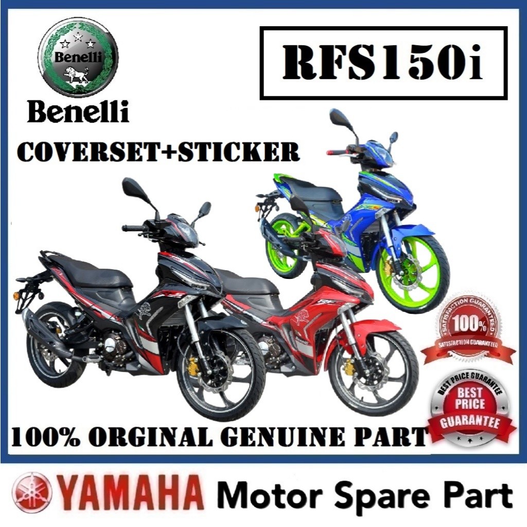 100% ORIGINAL BENELLI RFS150I COVER SET WITH STICKER 0 64000-RFS-0000 ...