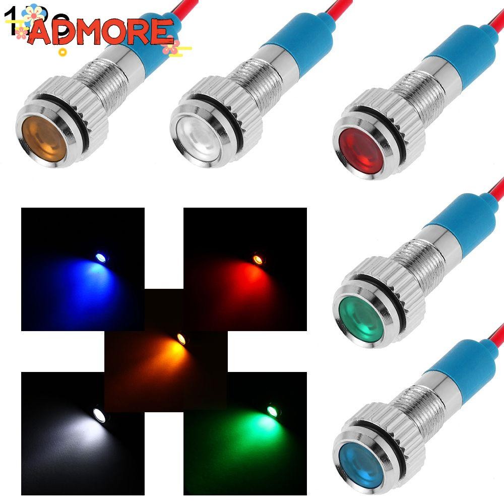 ADMORE 1Pc LED Metal Indicator Light Dashboard Car Truck Boat Pilot ...